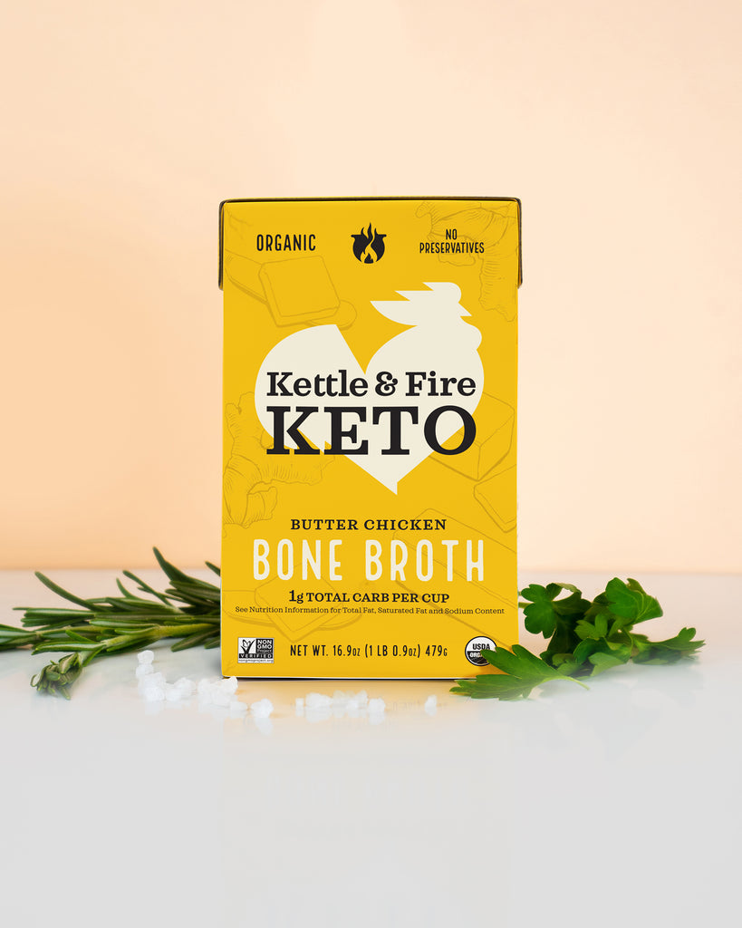 Butter Chicken Bone Broth 16oz [Organic Bones | 12g Protein/cup ...