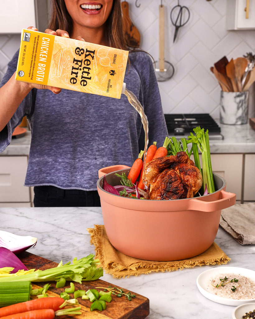 4 Pack: Chicken Cooking Broth - 32oz – Kettle & Fire